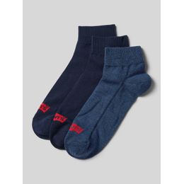 Levi's Socken mit Label-Detail Modell 'MID CUT BATWING LOGO' im 3er-Pack