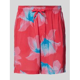 Armani Exchange Regular Fit Shorts mit floralem Print