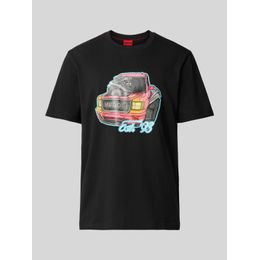 Hugo T-Shirt mit Motiv-Print Modell 'Damotoro'