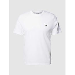 Lacoste T-Shirt mit Rundhalsausschnitt und Label-Stitching