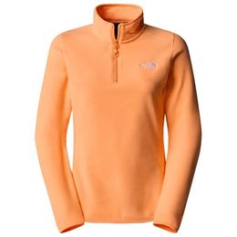 The North Face - Women's 100 Glacier 1/4 Zip - Fleecepullover Gr XS orange