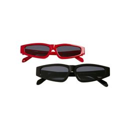 Urban Classics Sonnenbrille Urban Classics Unisex Sunglasses Lefkada 2-Pack, schwarz