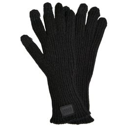 Urban Classics Baumwollhandschuhe Urban Classics Unisex Knitted Wool Mix Smart Gloves, schwarz