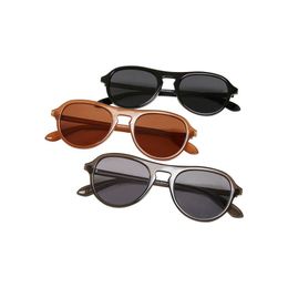 Urban Classics Sonnenbrille Urban Classics Unisex Sunglasses Kalimantan 3-Pack, braun