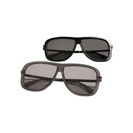 Urban Classics Sonnenbrille Urban Classics Unisex Sunglasses Milos 2-Pack, schwarz