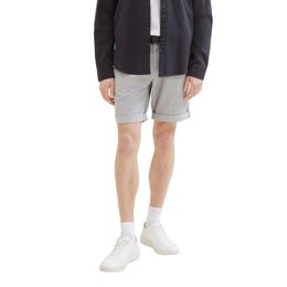 Tom Tailor Denim Chinoshorts (2-tlg) mit Gürtel, grau