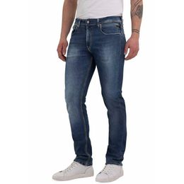 Replay Straight-Jeans GROVER in vielen verschiedenen Waschungen, mit Stretch, blau