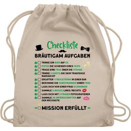 Shirtracer Turnbeutel Checkliste Bräutigam Aufgaben JGA