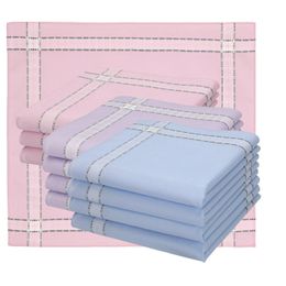 BETZ Taschentuch 12 Stück Damen Stoff Taschentücher Set Größe 30x30 cm
