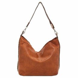 Campomaggi Schultertasche Leder 37 cm cognac