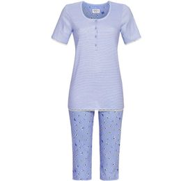 Ringella Pyjama Damen Kurzarm 'Butterflys' mit Caprihose 4261219