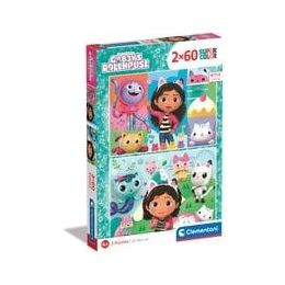 Clementoni Supercolor - DreamWorks Gabby''s Dollhouse, Puzzle 2x 20 Teile Teile: 40 (2x 20) Altersangabe: von 36 Monaten bis 7 Jahren