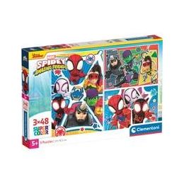 Clementoni Supercolor - Marvel Spidey und seine Freunde, Puzzle 3x 48 Teile Teile: 144 (3x 48) Altersangabe: ab 5 Jahren