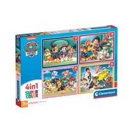 Clementoni Supercolor 4 in 1 - Paw Patrol, Puzzle 4 Puzzle (12-24 Teile) Teile: 72 (1x 12, 1x 16, 1x 20, 1x 24) Altersangabe: von 36 Monaten bis 5 Jahren