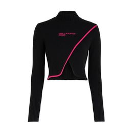 KARL LAGERFELD JEANS Pullover Damen Gr&ouml;&szlig;e L pink / schwarz
