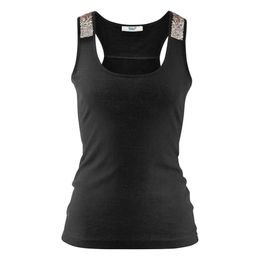 Lascana Top Damen Gr&ouml;&szlig;e XS/S beige / schwarz