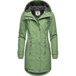 PEAK TIME Jacke 'L60042' Damen Gr&ouml;&szlig;e XL apfel / schwarz / wei&szlig;