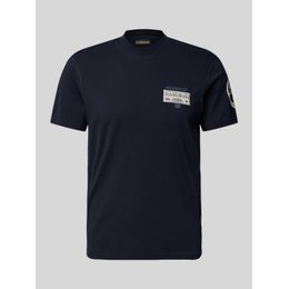 Napapijri T-Shirt mit Label-Patch Modell 'AMUNDSEN'
