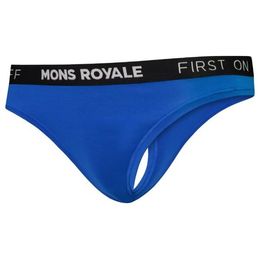 Mons Royale - Women's Merino Thong - Merinounterwäsche Gr XS blau
