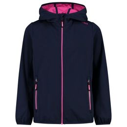 CMP - Girl's Jacket Fix Hood Light Softshell - Softshelljacke Gr 128 blau
