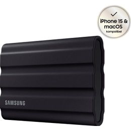 Samsung T7 Shield externe SSD (2TB) 1050 MB/S Lesegeschwindigkeit, 1000 MB/S Schreibgeschwindigkeit, schwarz