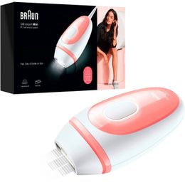 Braun IPL-Haarentferner Silk-expert PL1000, Mini-Haarentfernungsgerät, kompakte Größe für unterwegs, rosa|weiß