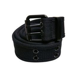 Urban Classics Hüftgürtel Urban Classics Unisex Double Thorn Buckle Canvas Belt, schwarz