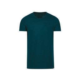 TRIGEMA T-Shirt TRIGEMA T-Shirt aus Baumwolle/Elastan (1-tlg), grün