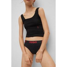 Hugo T-String THONG SPORTY LOGO mit elastischem Bund, schwarz