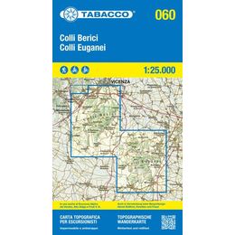 Tabacco Karte N.060 Colli Berici / Colli Euganei - 1:25.000