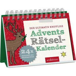Ars Edition Der ultimativ knifflige Advents-Rätsel-Kalender - Norbert Golluch, Kartoniert (TB)