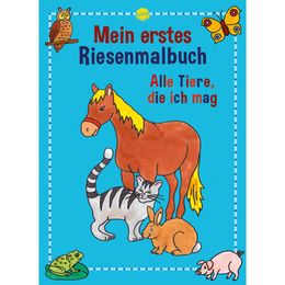 arena Mein erstes Riesenmalbuch, Alle Tiere, die ich mag - Birgitta Nicolas, Geheftet