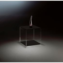 Beistelltisch Places of Style "Würfel" Tische Gr. 35 x 35 cm, schwarz (klar, schwarz) Beistelltische