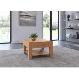 Couchtisch Woltra "Kolding" Tische Gr. B/H/T: 70 cm x 45 cm x 70 cm, beige (kernbuche, kernbuche, kernbuche) Couchtisch Eckige Couchtische Holz-Couchtische