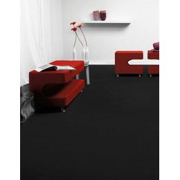 ANDIAMO Teppichboden "Velours Sina" Teppiche Gr. B/L: 400 cm x 700 cm, 9 mm, 1 St., schwarz Teppichboden