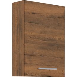 Hängeschrank Marlin "3040" Schränke Gr. B/H/T: 40 cm x 68,2 cm x 17,4 cm, rechts, 1 St., braun (eiche struktur braun) Bad-Hängeschrank Bad-Hängeschränke