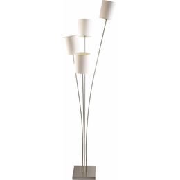 Stehlampe Home Affaire "Rivera" Lampen Gr. 4 flammig, Höhe: 160 cm, weiß (nickelfarben, weiß) Standleuchte Standleuchten Lampen