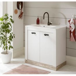 Waschtisch Home Affaire "Florenz" Waschtische weiß (pinie dekor, pinie dekor) Waschtische