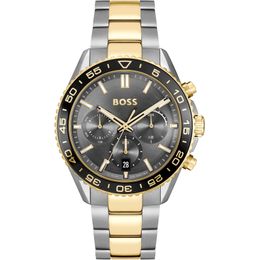 Chronograph BOSS "RUNNER" Armbanduhren silberfarben (silberfarben, goldfarben) Herren Uhren