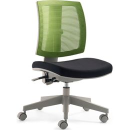 mayer Sitzmöbel Bürostuhl MAYER SITZMÖBEL Stühle Gr. B/H/T: 59 cm x 97 cm x 59 cm, Polyester, schwarz (schwarz, grün, grau) Bürodrehstuhl Drehstühle Stühle