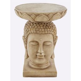 HEINE HOME Beistelltisch, Natur, Gr. H/B/T ca. 47,5x39x39 cm, Beistell- & Couchtische, Material: Magnesiumoxid