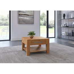 Couchtisch Woltra "Kolding" Tische Gr. B/H/T: 70 cm x 45 cm x 70 cm, braun (eiche, eiche, eiche) Couchtisch Eckige Couchtische Holz-Couchtische