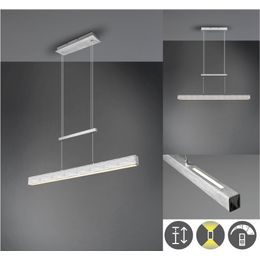 LED Pendelleuchte Trio LEUCHTEN "PAROS" Lampen Gr. 1 flammig, Höhe: 150 cm, grau (aluminiumfarben) LED Hängeleuchten und Pendelleuchten