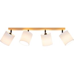 Deckenleuchte Home Affaire "Diolo" Lampen Gr. 4 flammig, Ø 13,00 cm Höhe: 19,00 cm, beige (natur) Deckenspot Deckenstrahler