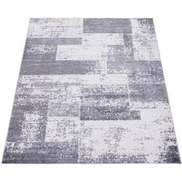 Teppich Paco Home "Bari 873" Teppiche Gr. B/L: 240 cm x 340 cm, 13 mm, 1 St., grau Esszimmerteppiche
