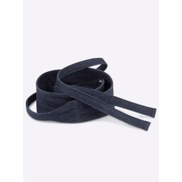 Heine Damen G&uuml;rtel, Blau, Gr. 36/38, G&uuml;rtel, 100% Baumwolle