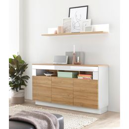 Sideboard Places of Style "Cayman" Sideboards Gr. B/H/T: 149 cm x 85 cm x 43 cm, 3, weiß Sideboards
