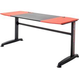 Gaming-Tisch MCA furniture "mcRacing" Tische Gr. B/H/T: 160 cm x 72 cm x 70 cm, rot (rot, schwarz, rot, rot) Gamingtische