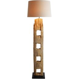 Stehlampe Salesfever "Wynton" Lampen Gr. 1 flammig, Ø 55,00 cm Höhe: 175,00 cm, schwarz-weiß (antikweiß, schwarz) Standleuchten