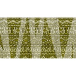ARCHITECTS PAPER Fototapete "Atelier 47 Carpet Pattern 3" Tapeten Gr. B/L: 5 m x 2,7 m, grün (weiß, dunkelgrün, hellgrün) Fototapeten Kunst